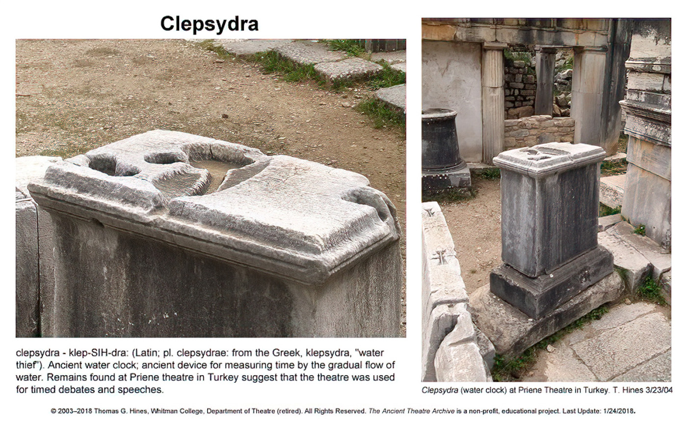 clepsydra – The Ancient Theatre Archive